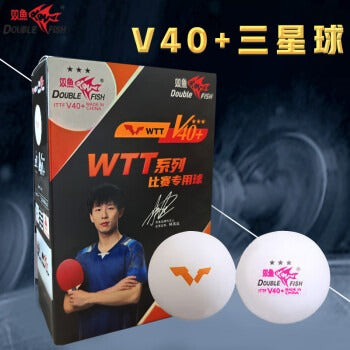 DOUBLE FISH WTT V40+ 3 STAR BALL (6 / pcs) – Winning Sports Table Tennis