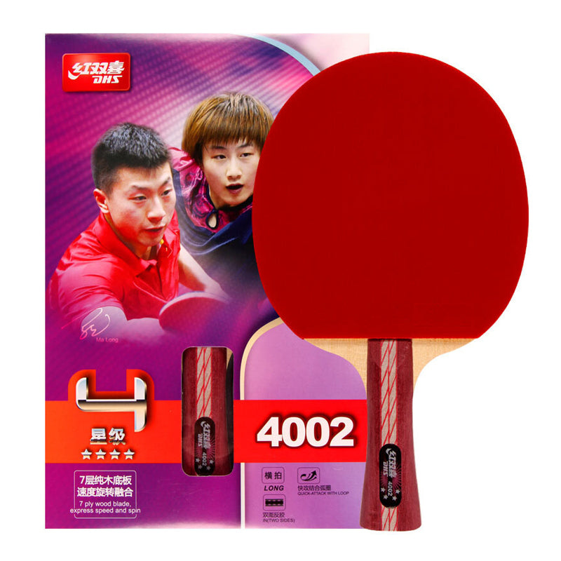 DHS 4002 4-STAR RACKET (紅雙喜4002 4星套拍) – Winning Sports Table Tennis