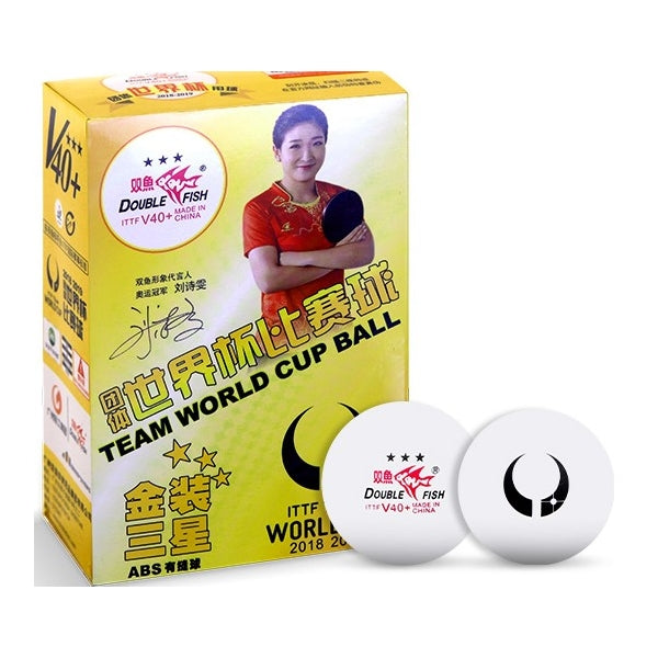 DOUBLE FISH V40+ GOLD 3 STAR BALL (雙魚三星 V40+ 金裝乒乓球) – Winning Sports ...